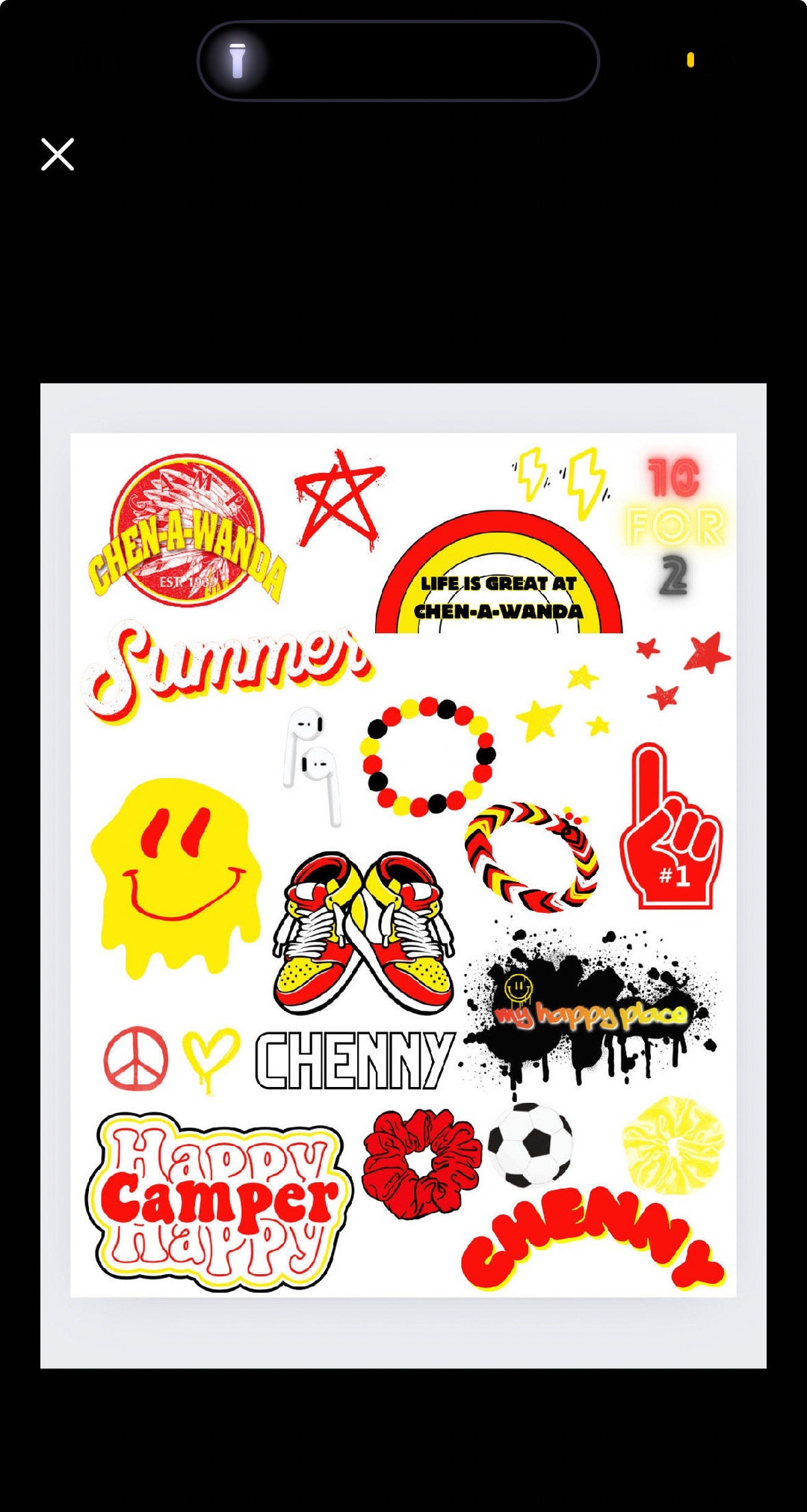 Camp Sticker Sheet - Custom for ANY Camp! Vinyl and Waterproof ...