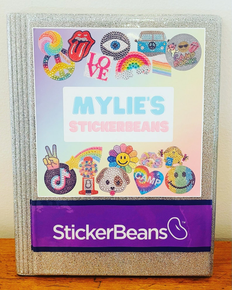 Personalized Stickerbeans Book Cover Sticker - Etsy