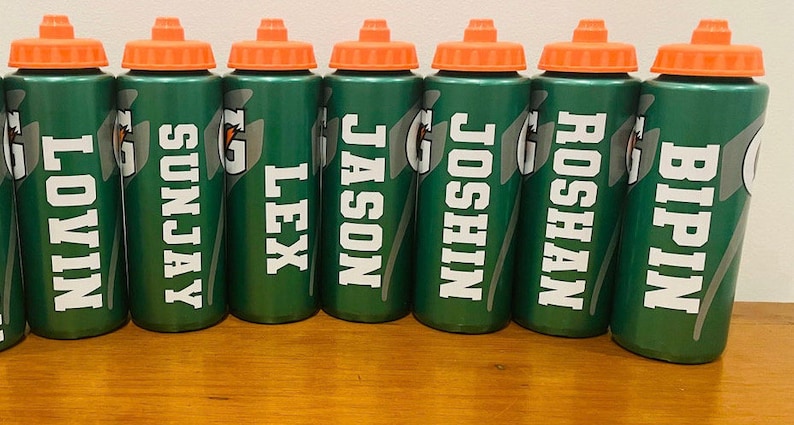 Personalized Gatorade Water Bottle: Sports Team Party Favor - Etsy