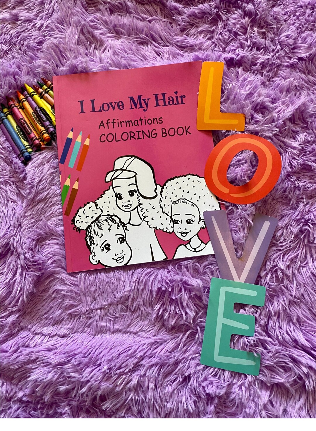 I Love My Hair: Affirmations Coloring Book - Etsy