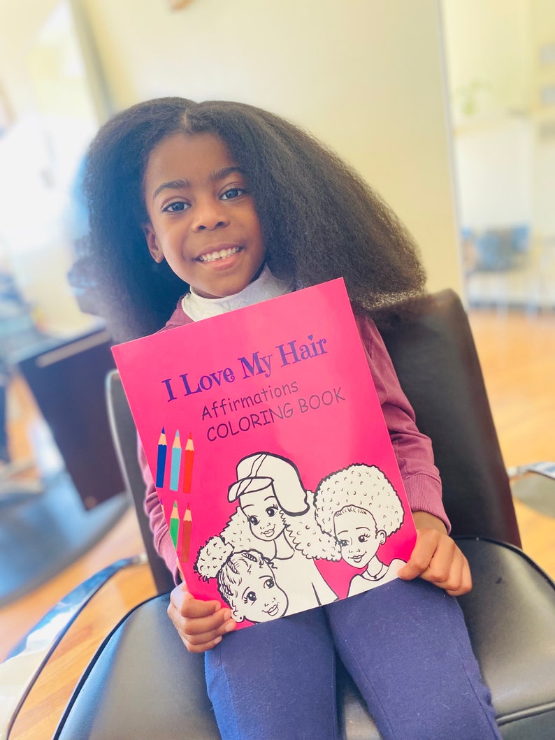 I Love My Hair: Affirmations Coloring Book - Etsy