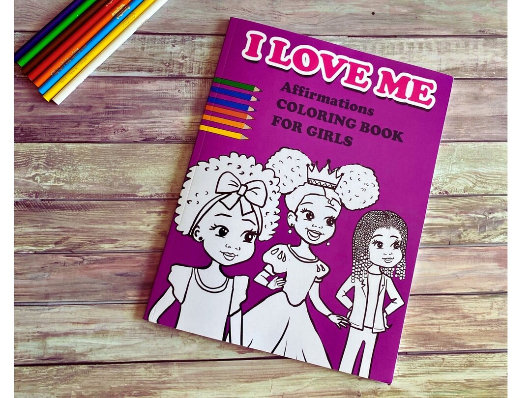 Black Girl Coloring Book | Self-love Affirmations for Kids Ages 5-10 - Etsy
