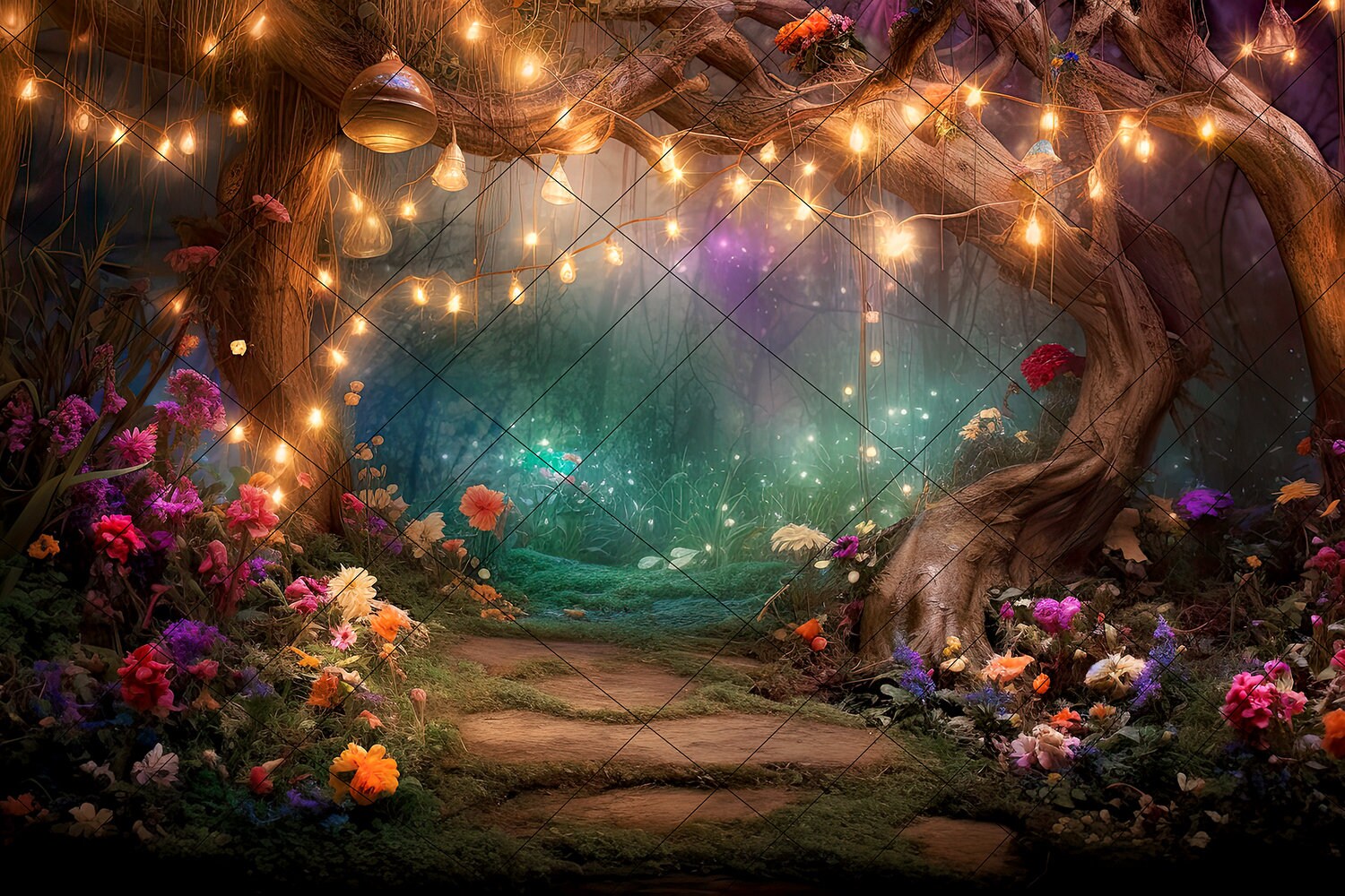 Fairy Den 2 Digital Backdrop - Etsy