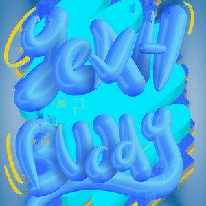 Yeah Buddy Graffiti Ronnie Coleman Yellow and Blue Quote Printable Art ...