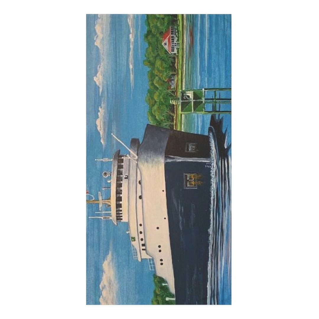 Beach Towel Downbound Big Boy Laker Ship Freighter St - Etsy