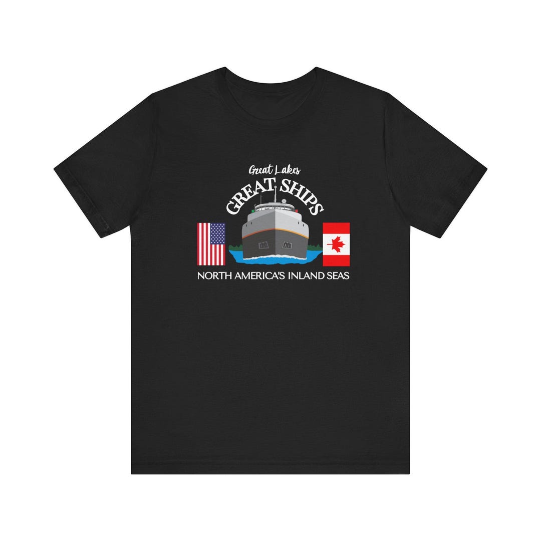 Great Lakes Great Ships Design Tee Shirt for Canadian and American ...