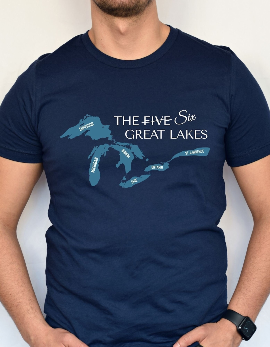 The Six Great Lakes, Lake St Lawrence, Great Lakes Map, Great Lakes ...