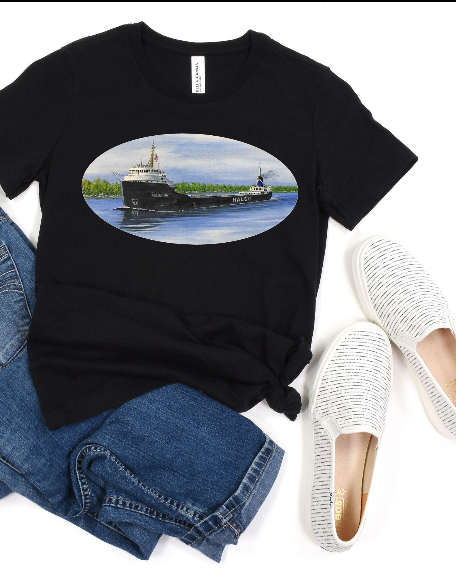 Laker Tee Shirt, Freighter Tee, Nautical Tee, Great Lakes Ship, Laker ...