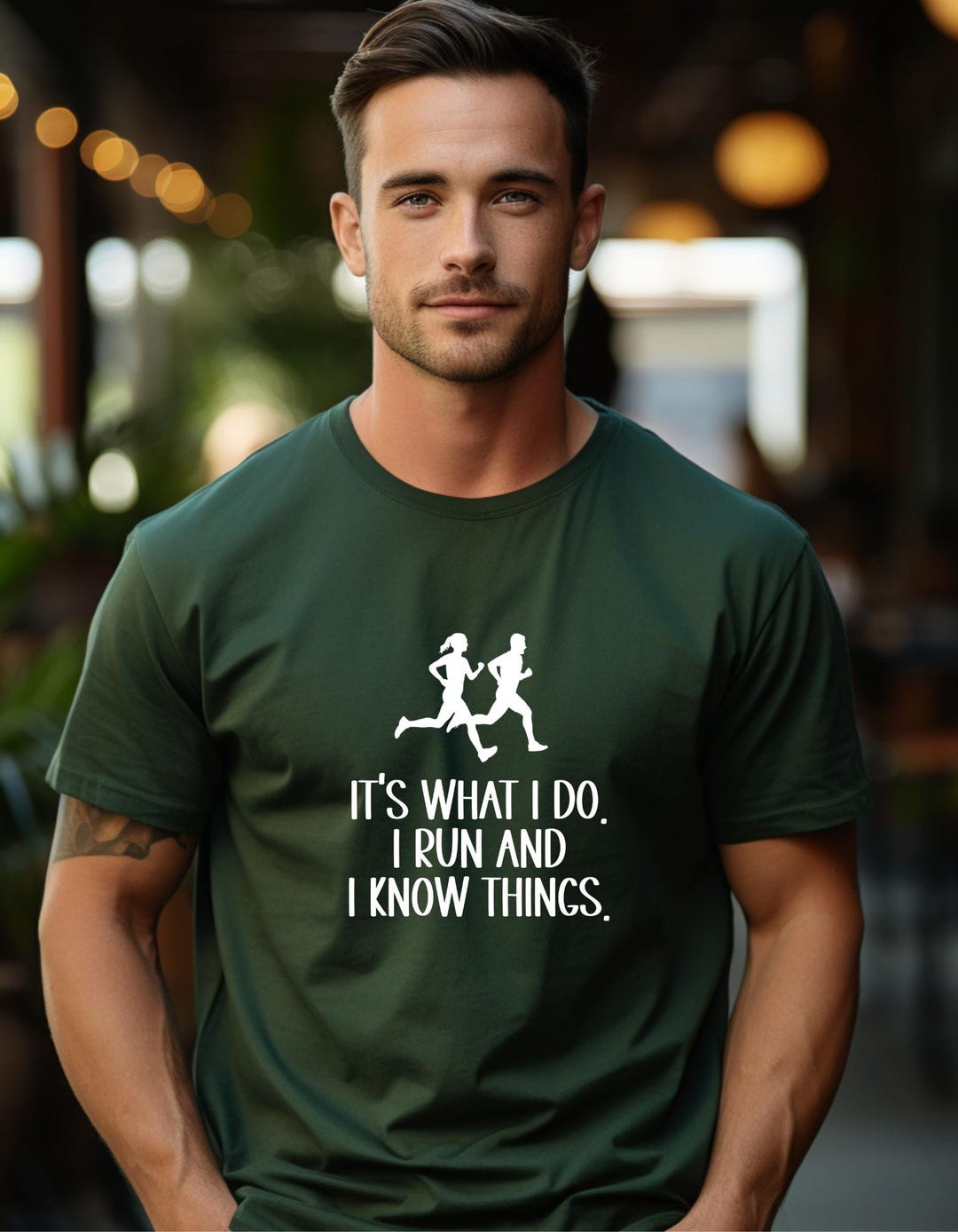 Its What I Do, I Run and I Know Things, Humorous Tee Shirt for Runners ...
