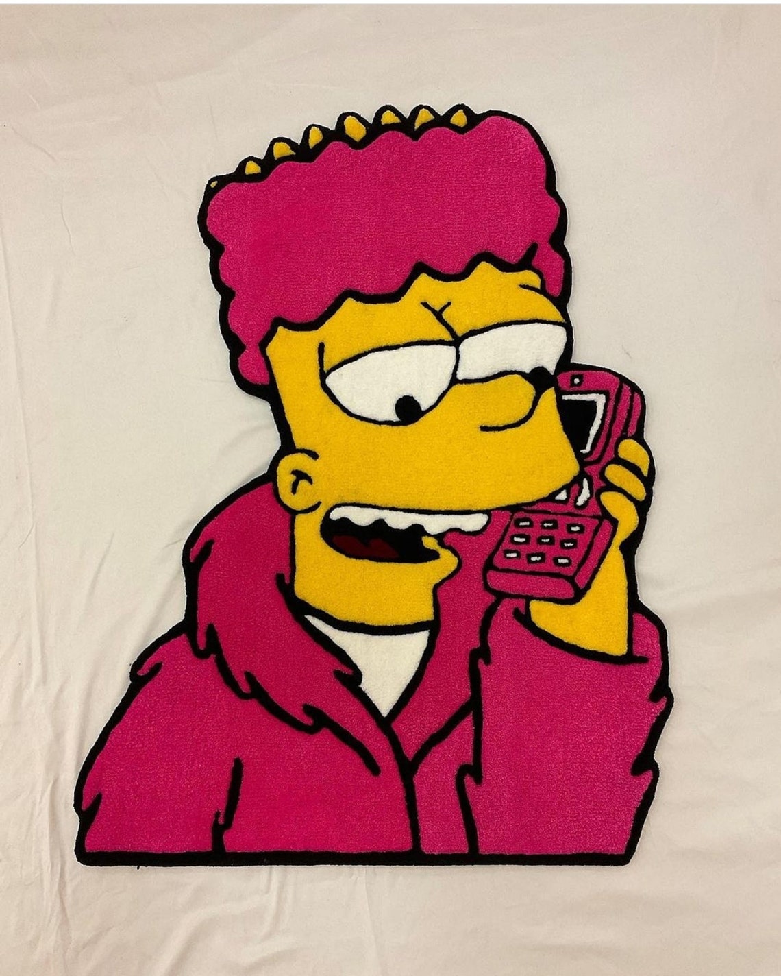 Handmade Bart Simpsion Custom Tufting Rug - Etsy