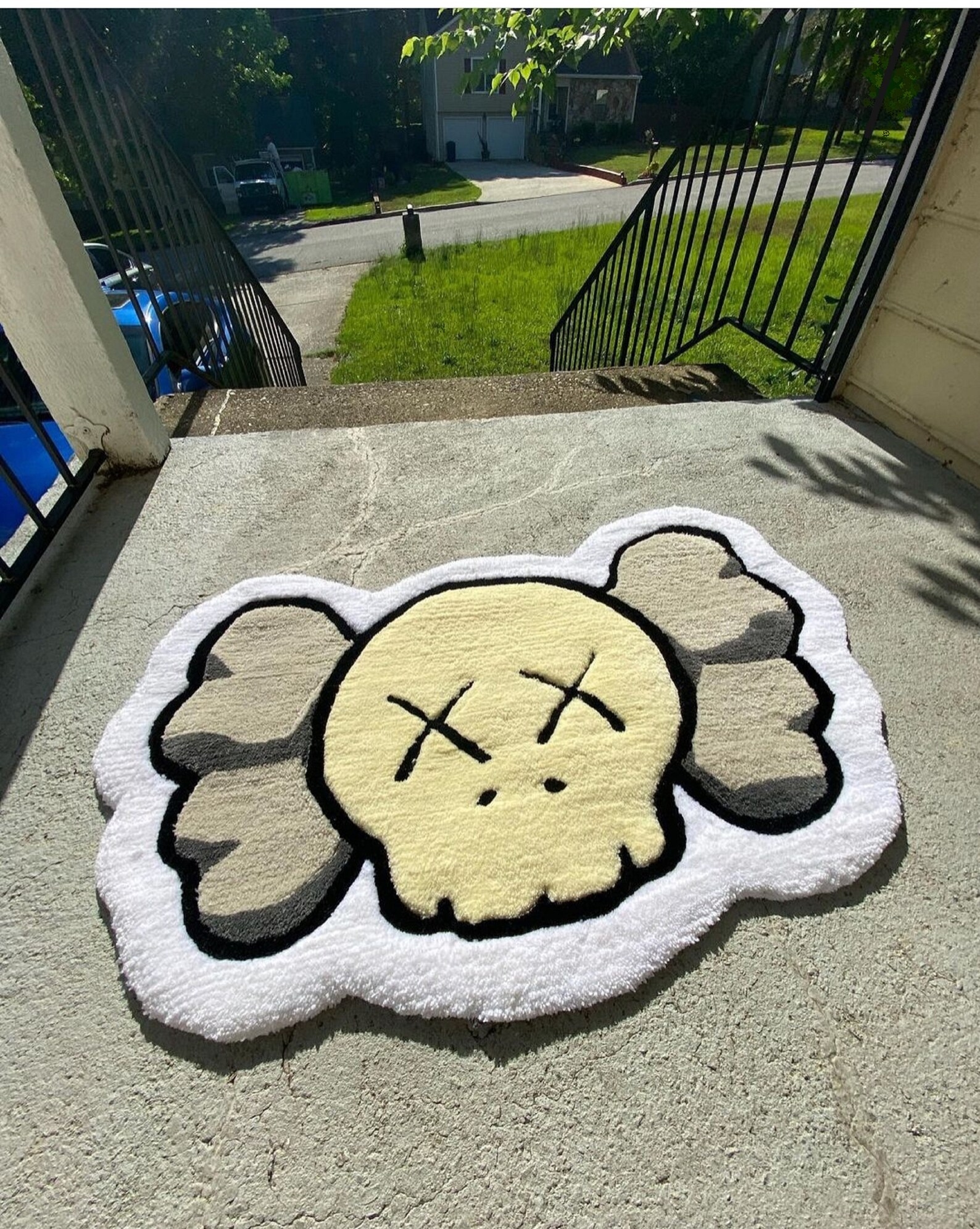 Kaws Face Custom Tufted Rug - Etsy