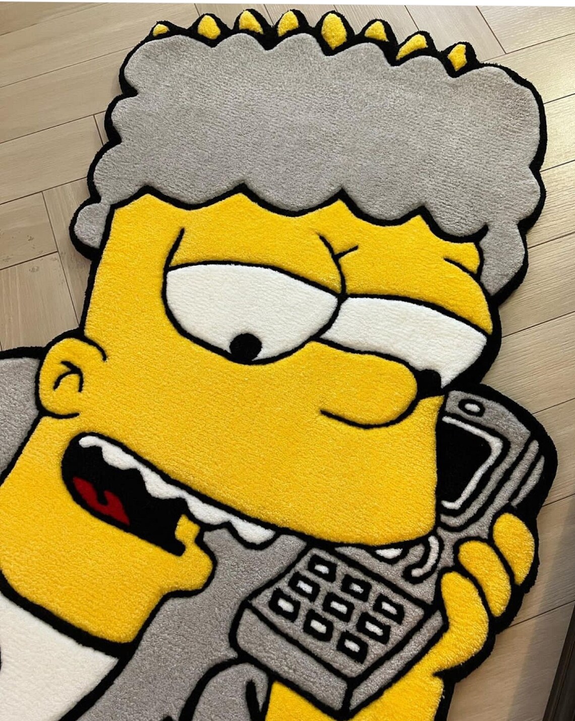 Handmade Bart Simpsion Custom Tufting Rug - Etsy