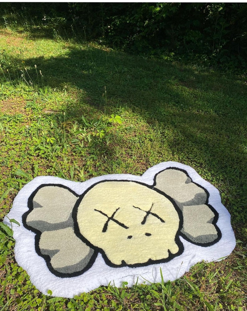 Kaws Face Custom Tufted Rug - Etsy