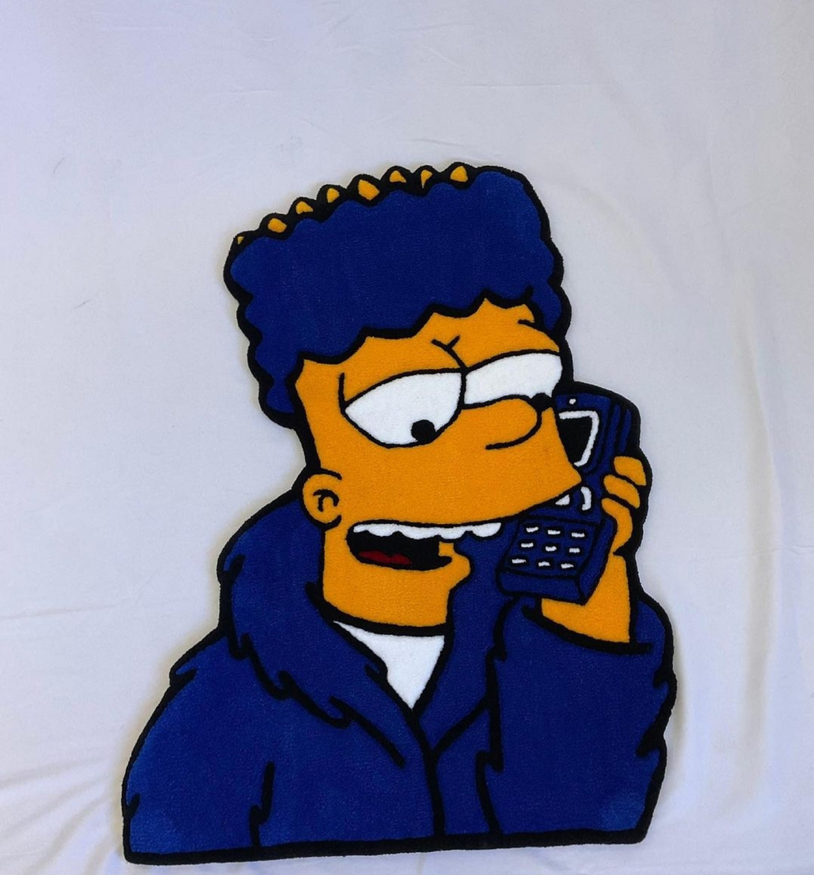 Handmade Bart Simpsion Custom Tufting Rug - Etsy