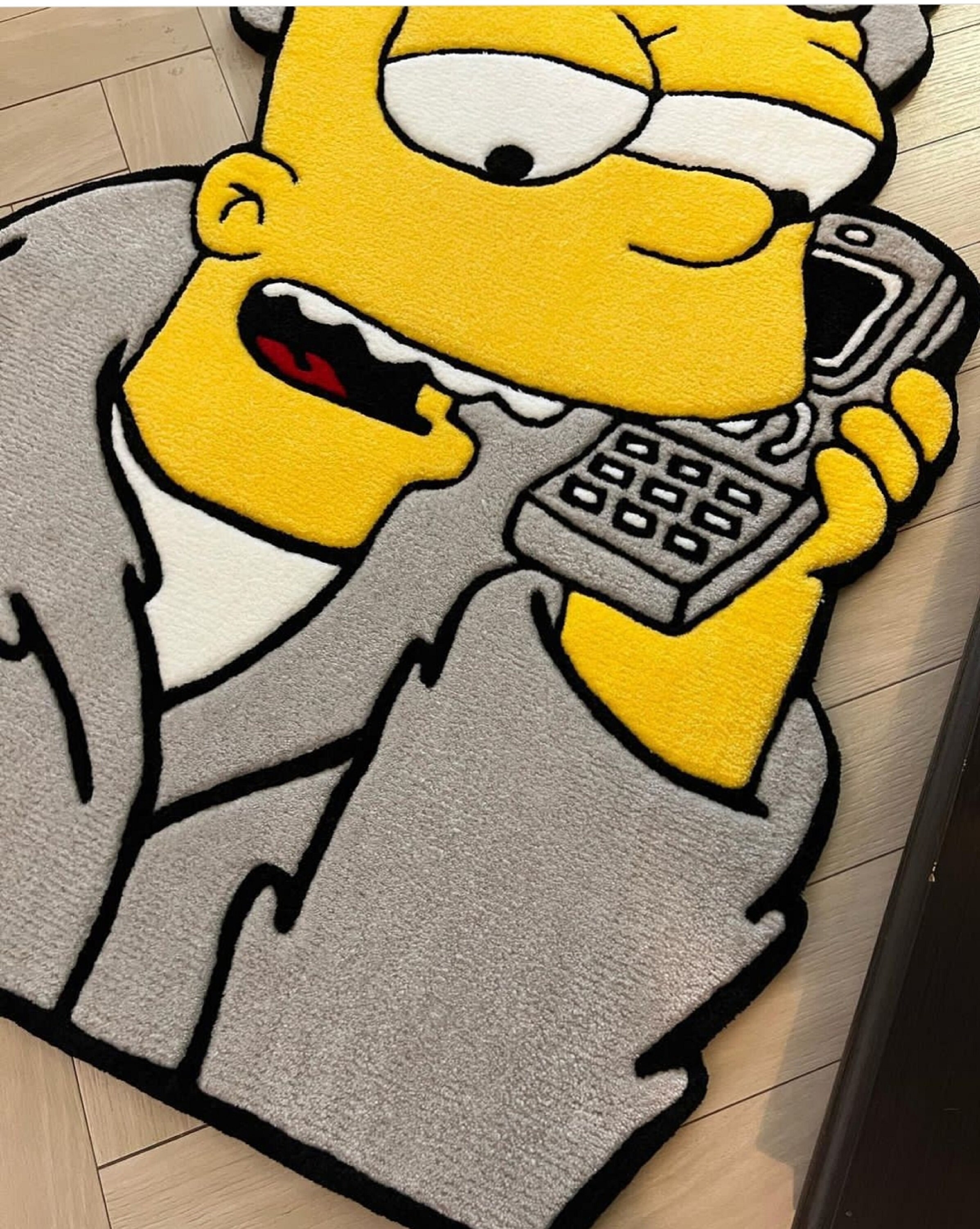 Handmade Bart Simpsion Custom Tufting Rug - Etsy