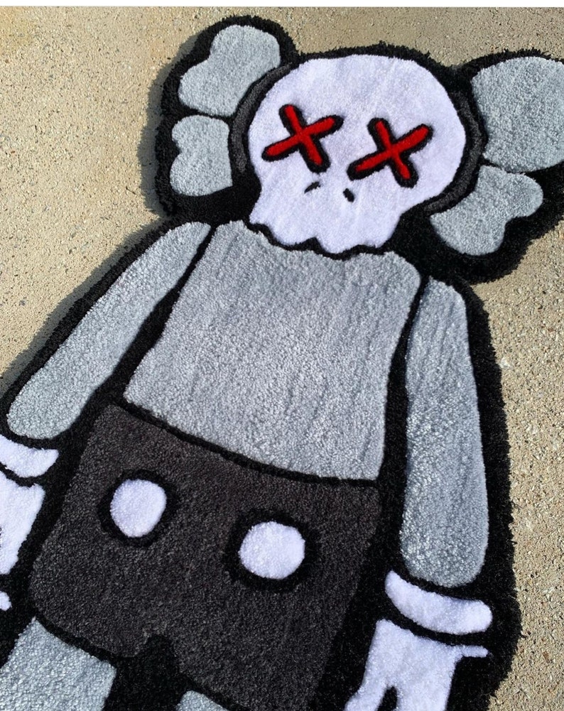 Kaws Face Custom Tufted Rug - Etsy