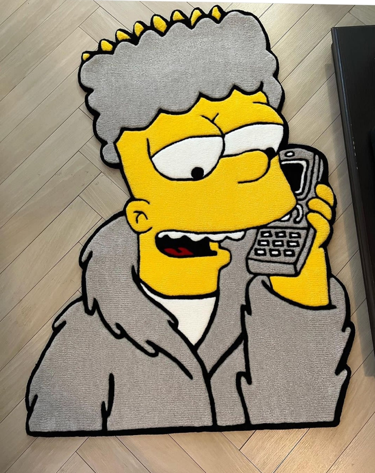 Handmade Bart Simpsion Custom Tufting Rug - Etsy