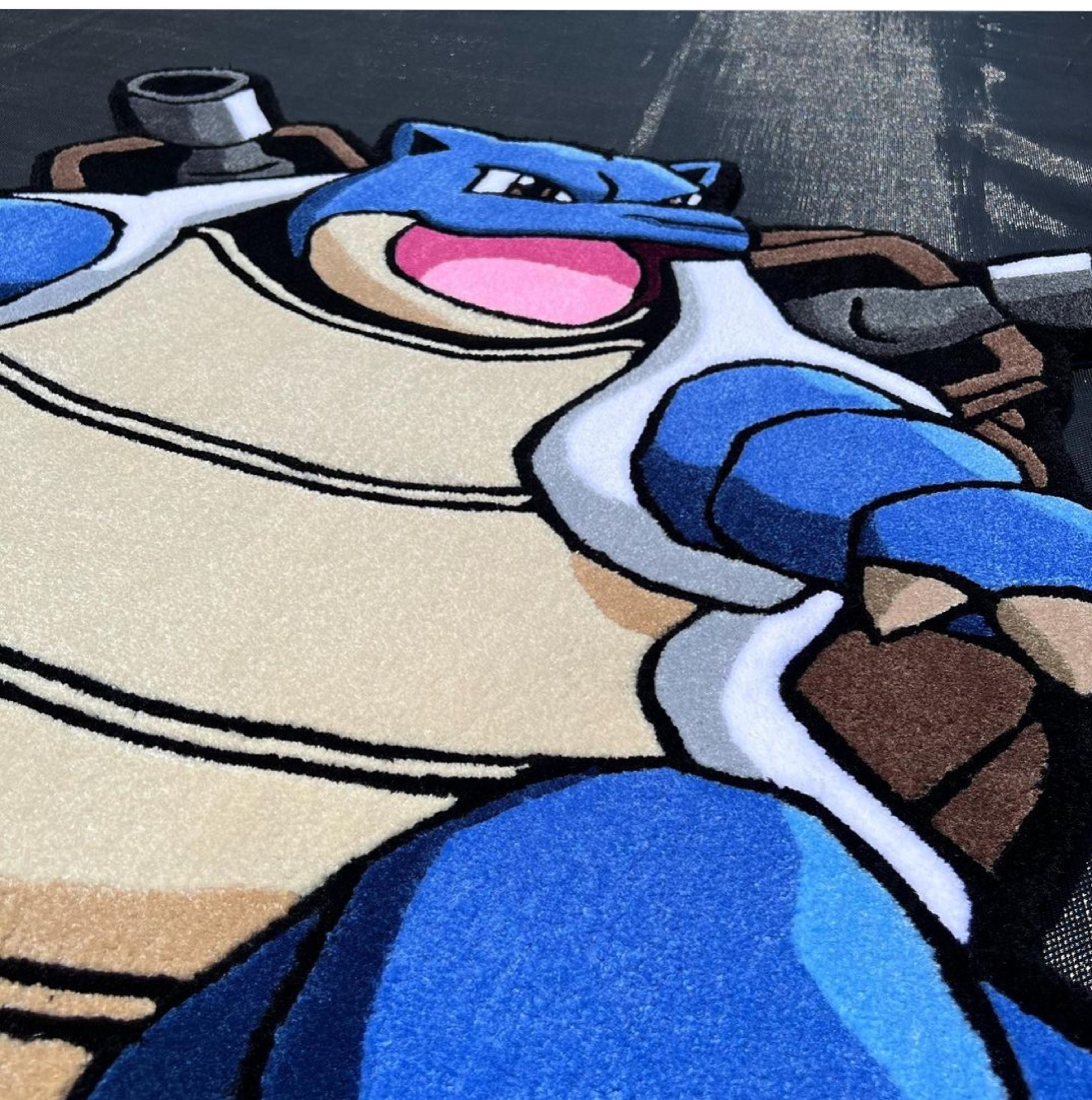 Blastoise Pokémon Custom Tufted Rug /handmade Rug/handcrafted - Etsy
