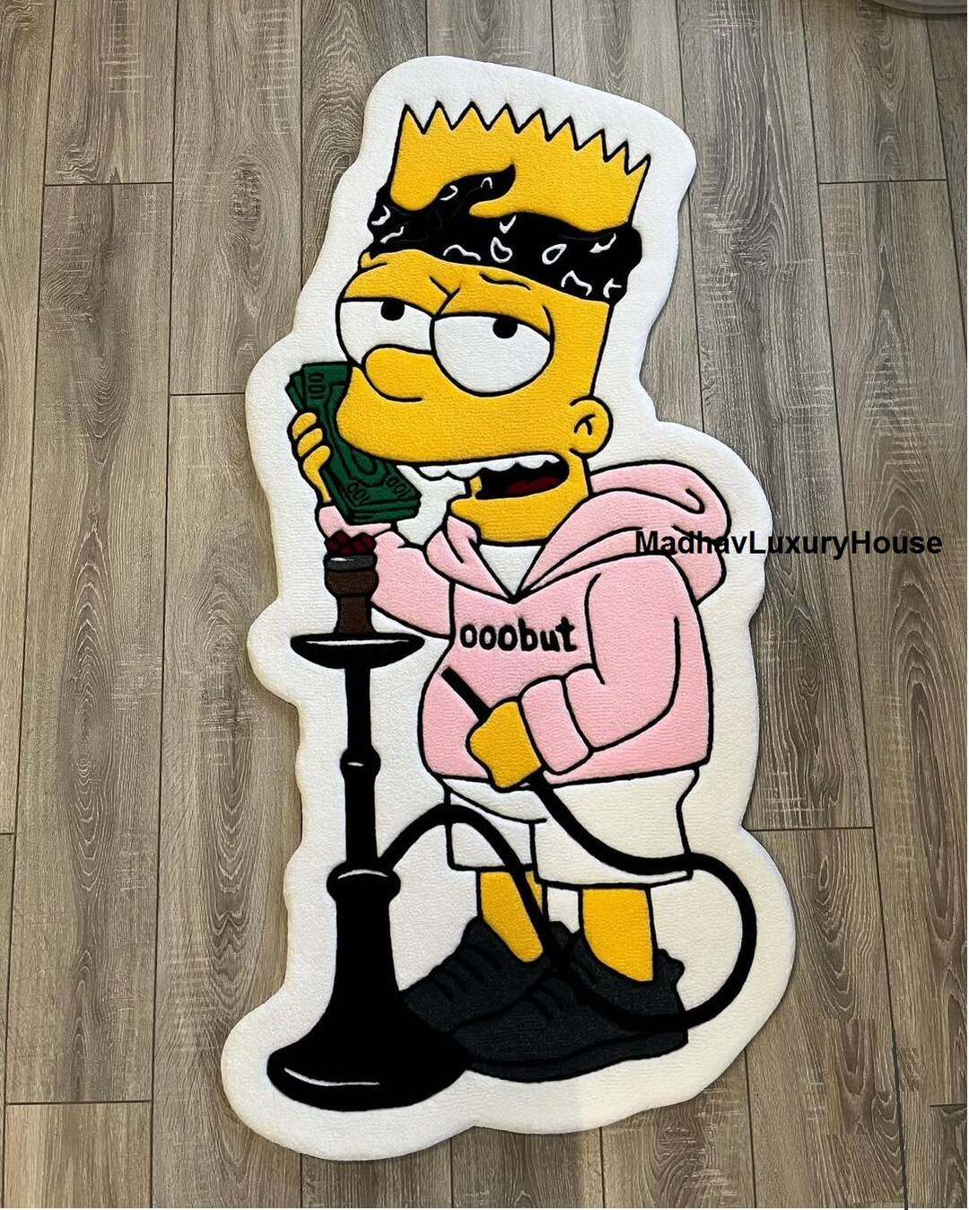 Custom Bart Simpson Tufted Rug/handmade Rug,area Rug,gift,home Decor - Etsy