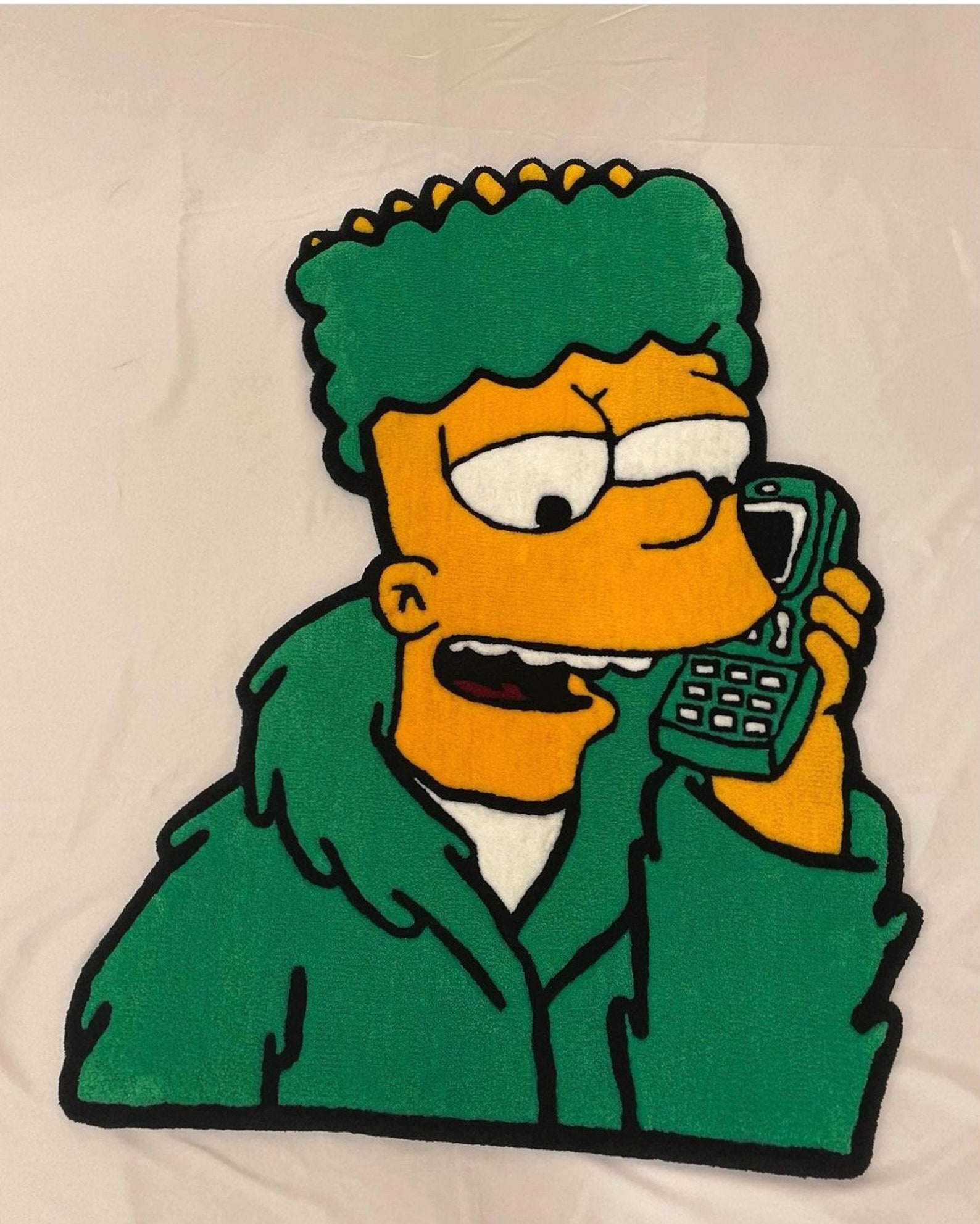 Handmade Bart Simpsion Custom Tufting Rug - Etsy