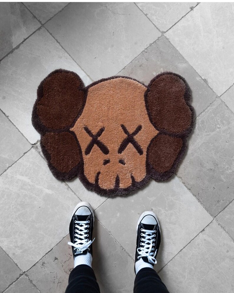 Kaws Face Custom Tufted Rug - Etsy