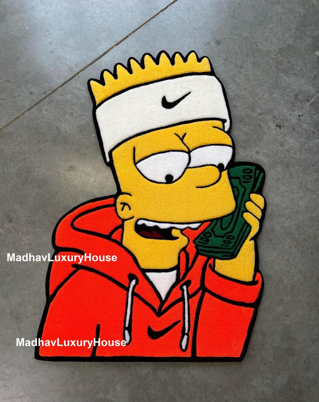 Custom Bart Simpsion Tufting Rug/hand Tufted Carpet - Etsy