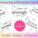 Printable Kids Affirmation Cards - Color Your Own Positive Affirmations ...