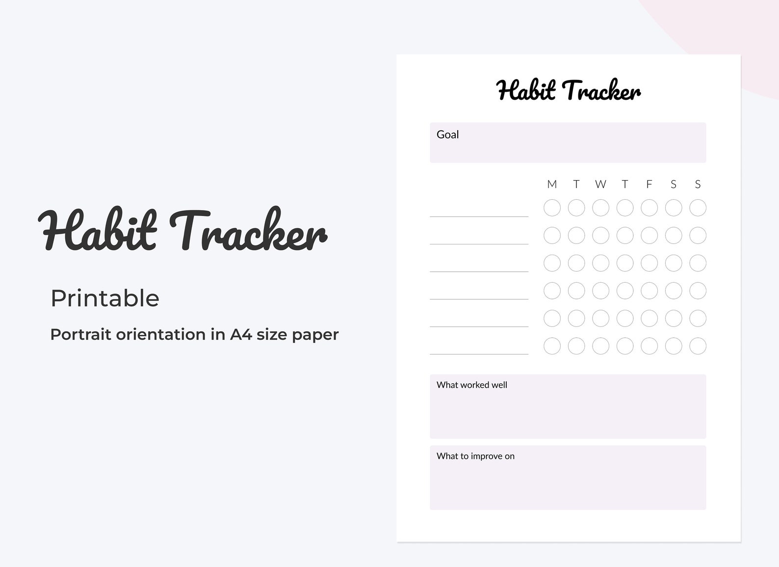Digital Habit Tracker Printable PDF | Routine Tracker | Instant ...