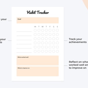 Digital Habit Tracker Printable PDF | Routine Tracker | Instant ...