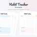 Digital Habit Tracker Printable PDF | Routine Tracker | Instant ...