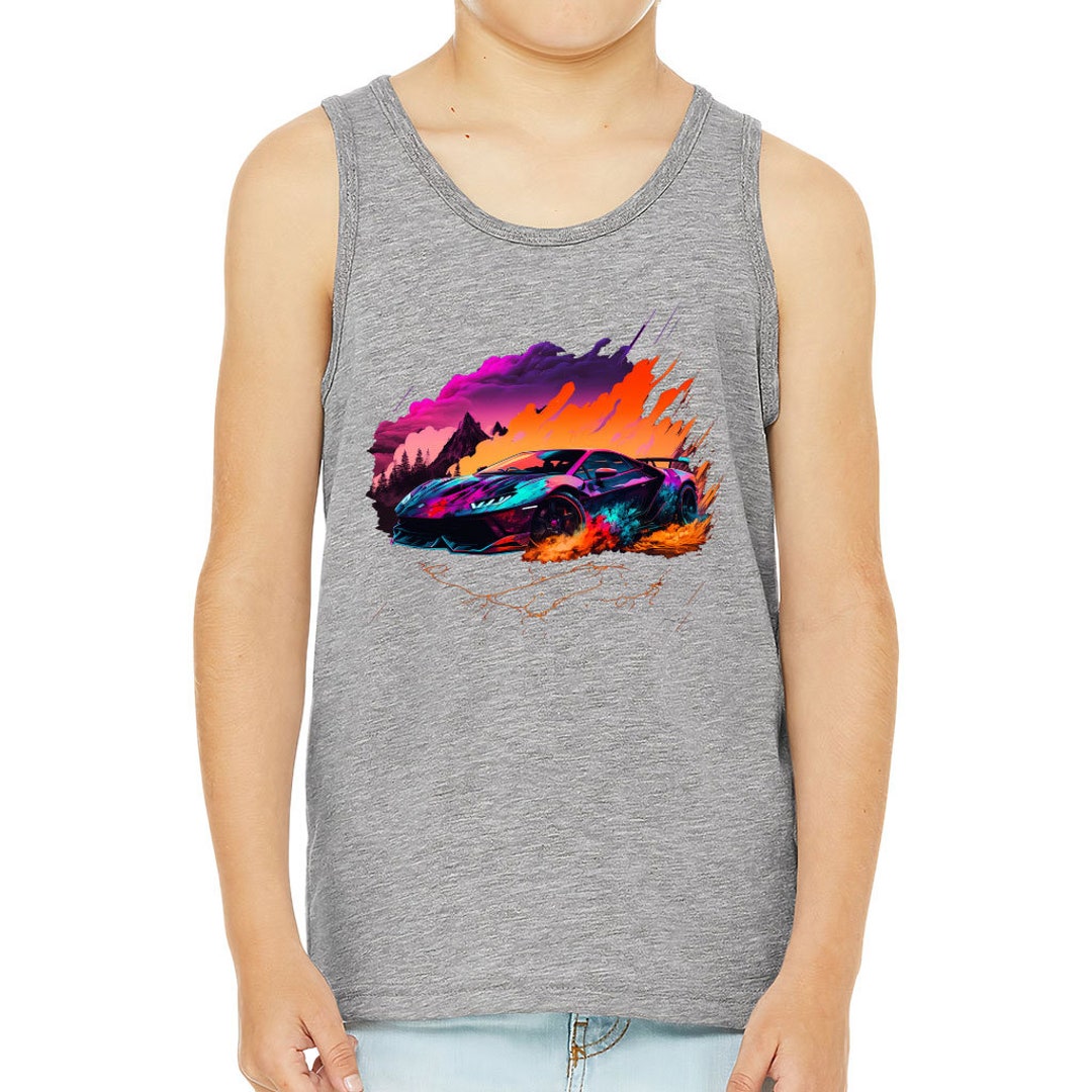 Best Car Kids' Jersey Tank - Artwork Sleeveless T-shirt - Cool Printed ...