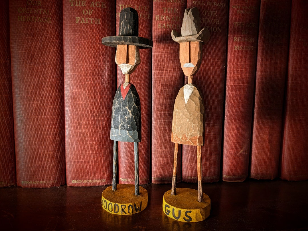 Woodrow and Gus Lonesome Dove Wooden Figurines - Etsy