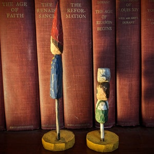 Greg and Wirt Wooden Figurines - Etsy