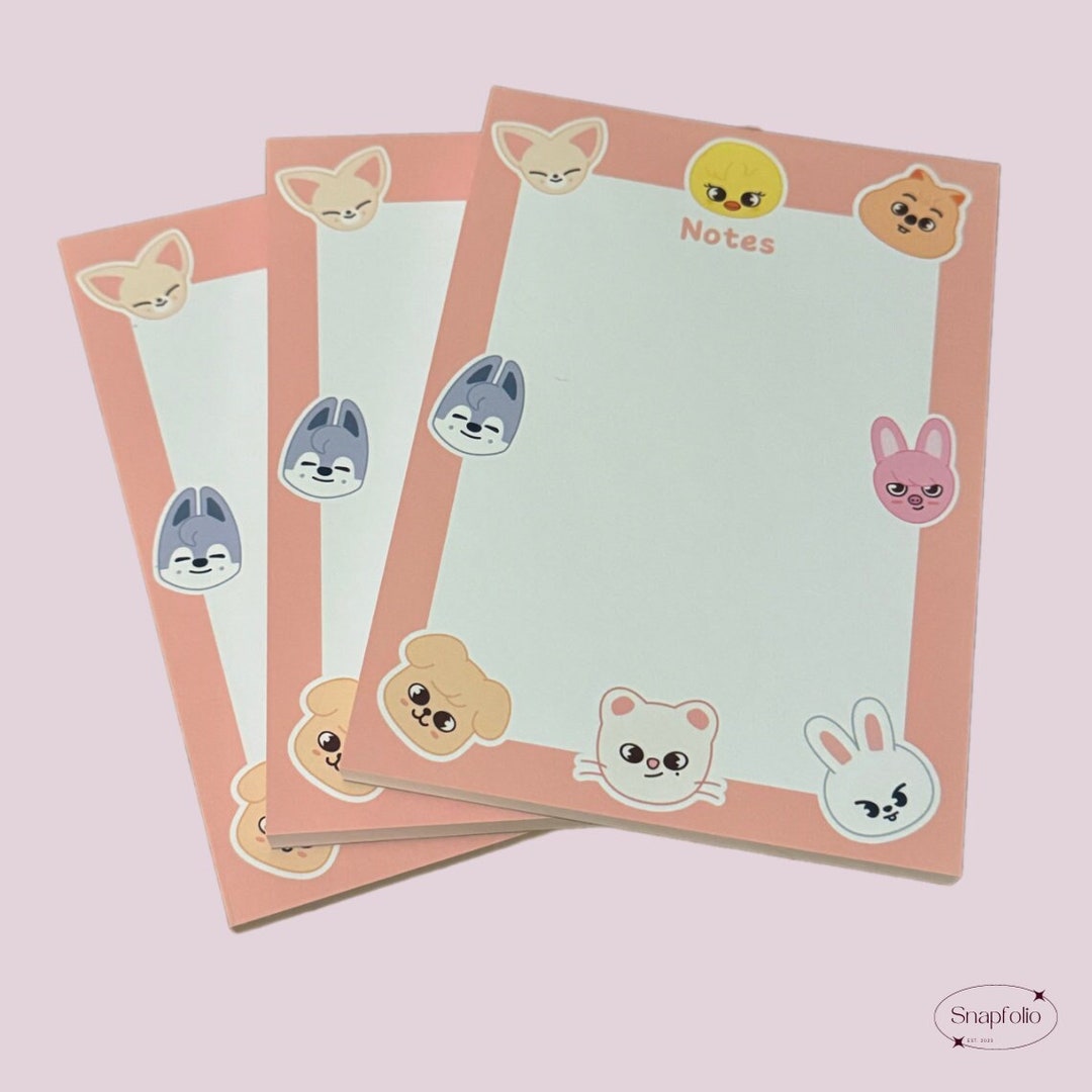 SKZOO Notepad, A6, Cute Animal Memopad - Etsy