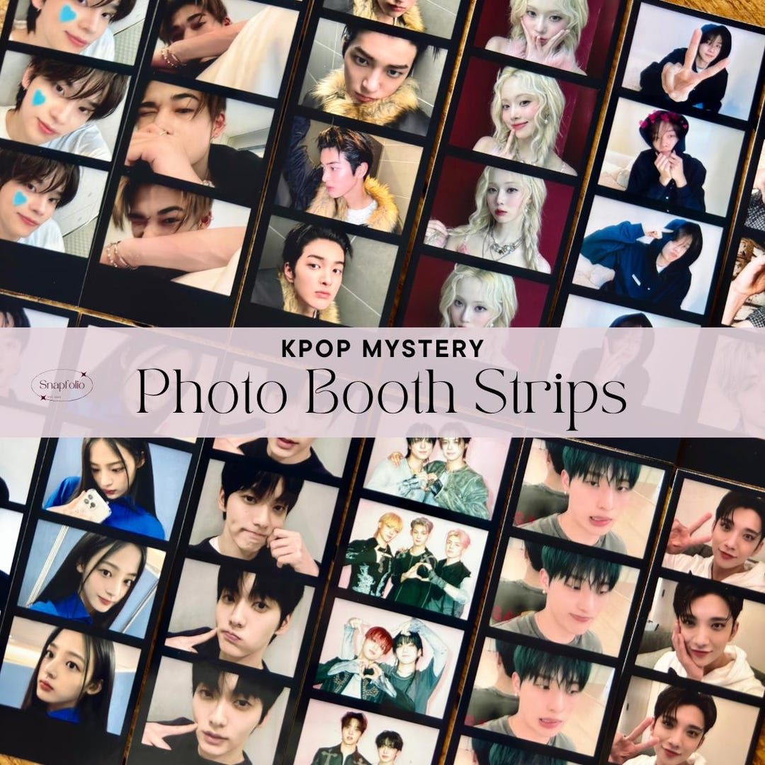 Kpop Photo Booth Strips | Mystery | Custom | Personalised - Etsy UK