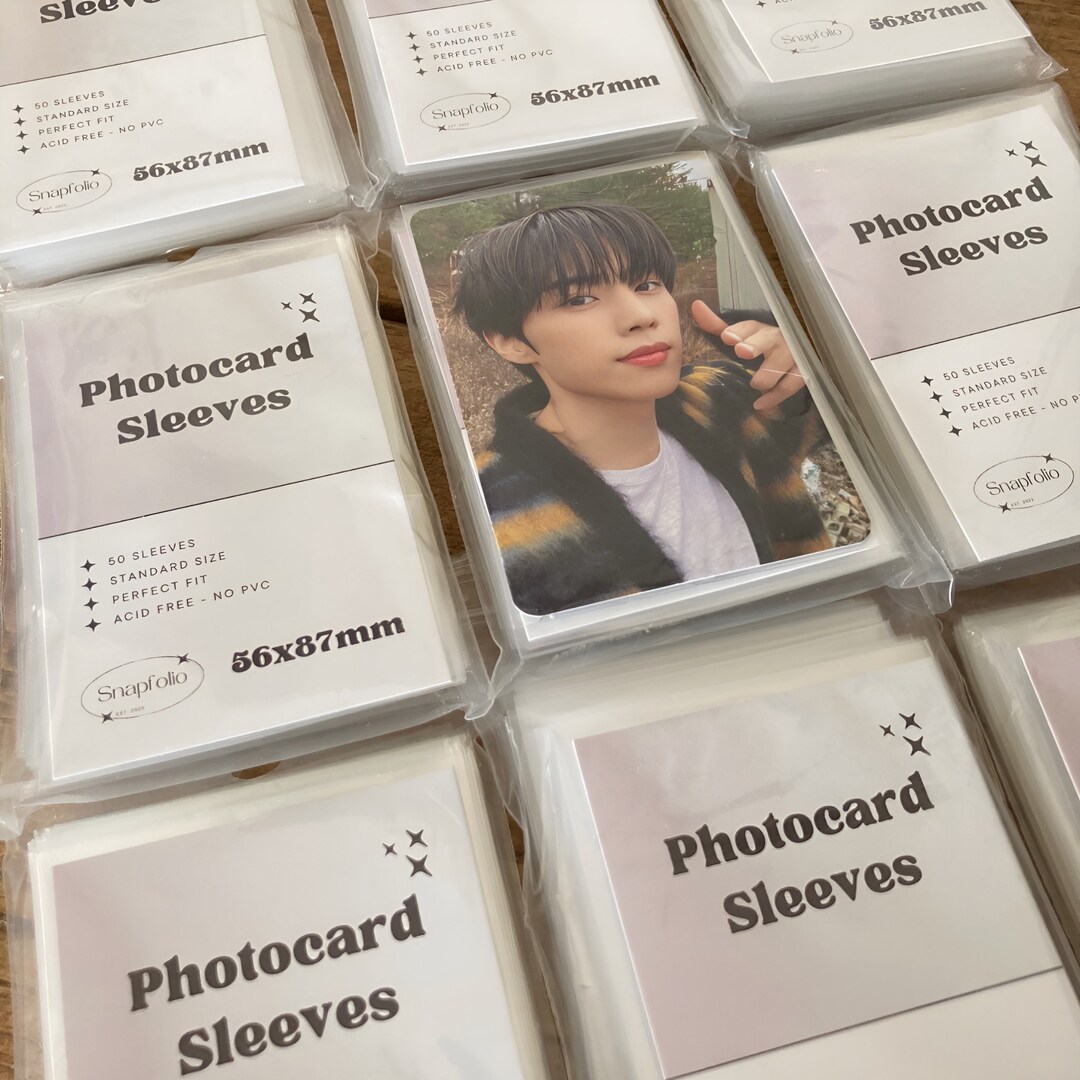 Kpop Photocard Sleeves 56x87mm pack of 50 Perfect Fit - Etsy UK
