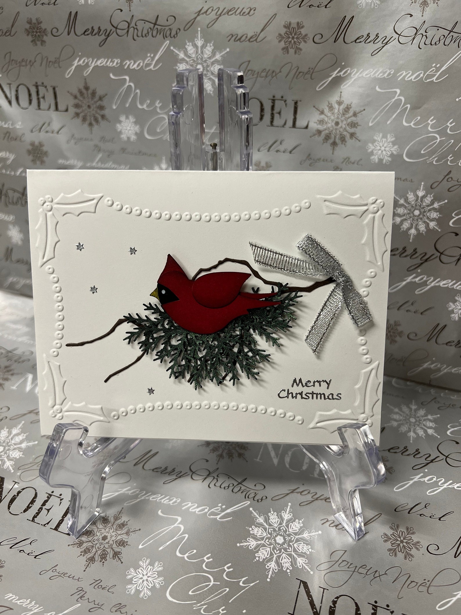 Cardinal Christmas Card - Etsy