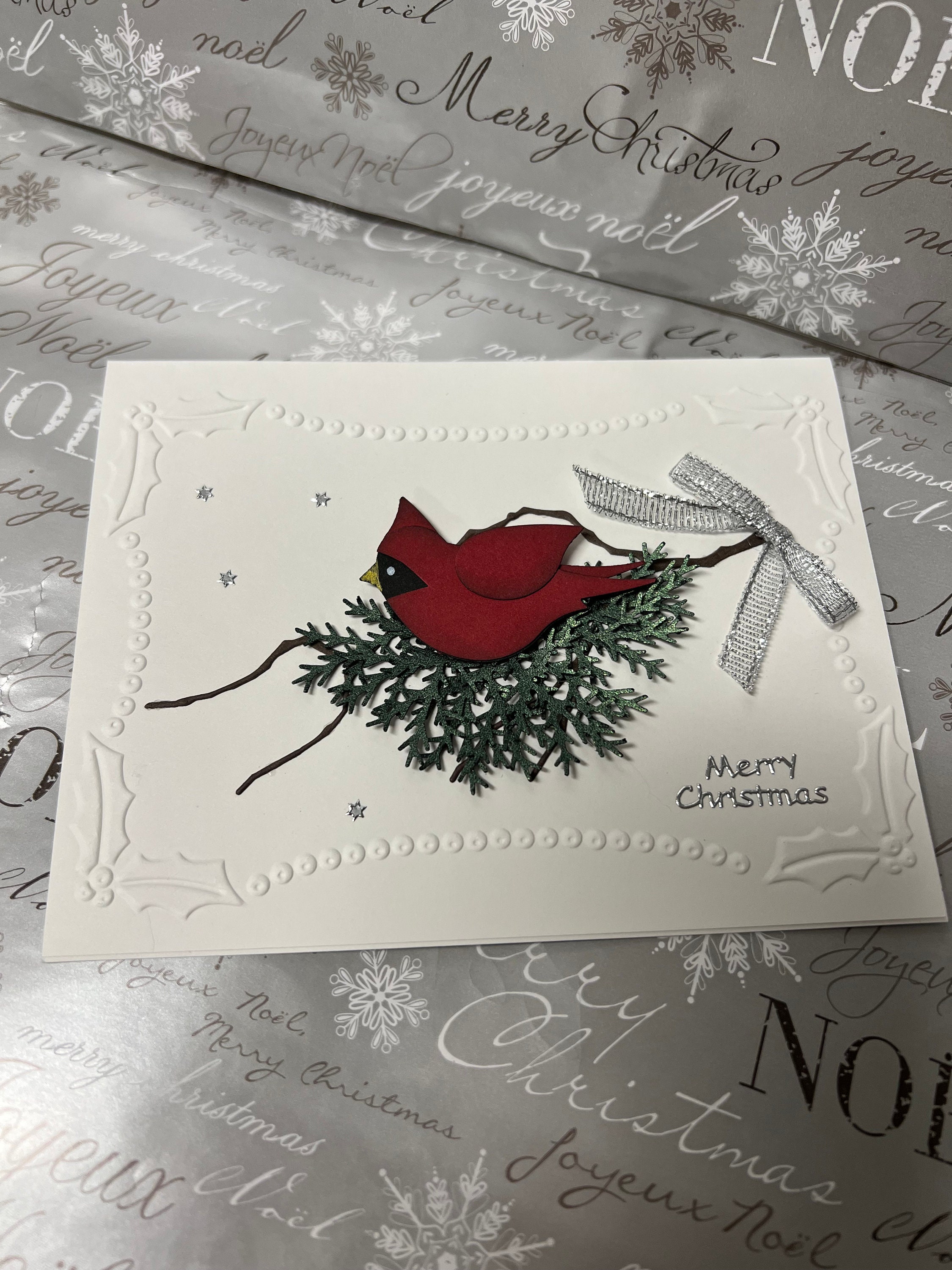 Cardinal Christmas Card - Etsy