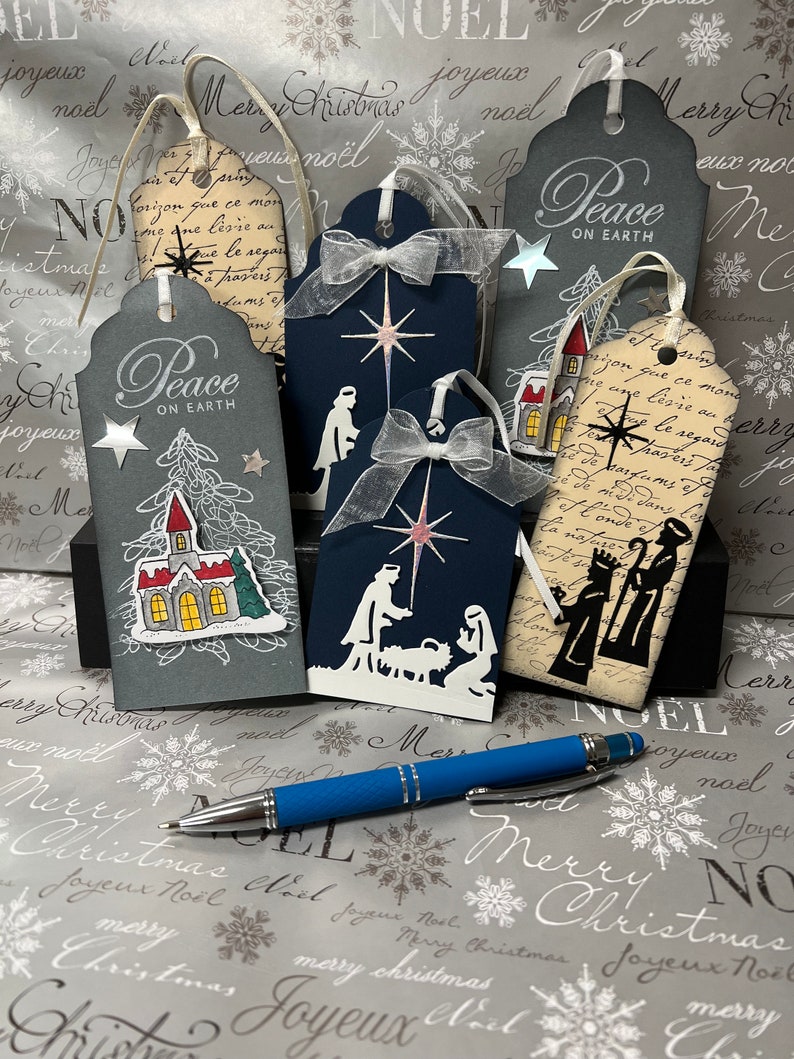 Religious Christmas Tags Listing - Etsy