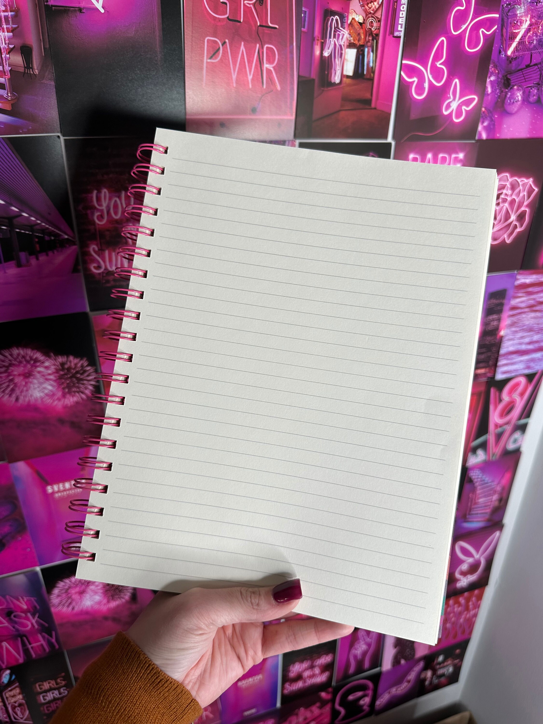 Western Horse Cactus Retro Notebook, Neon Colors, Western School ...