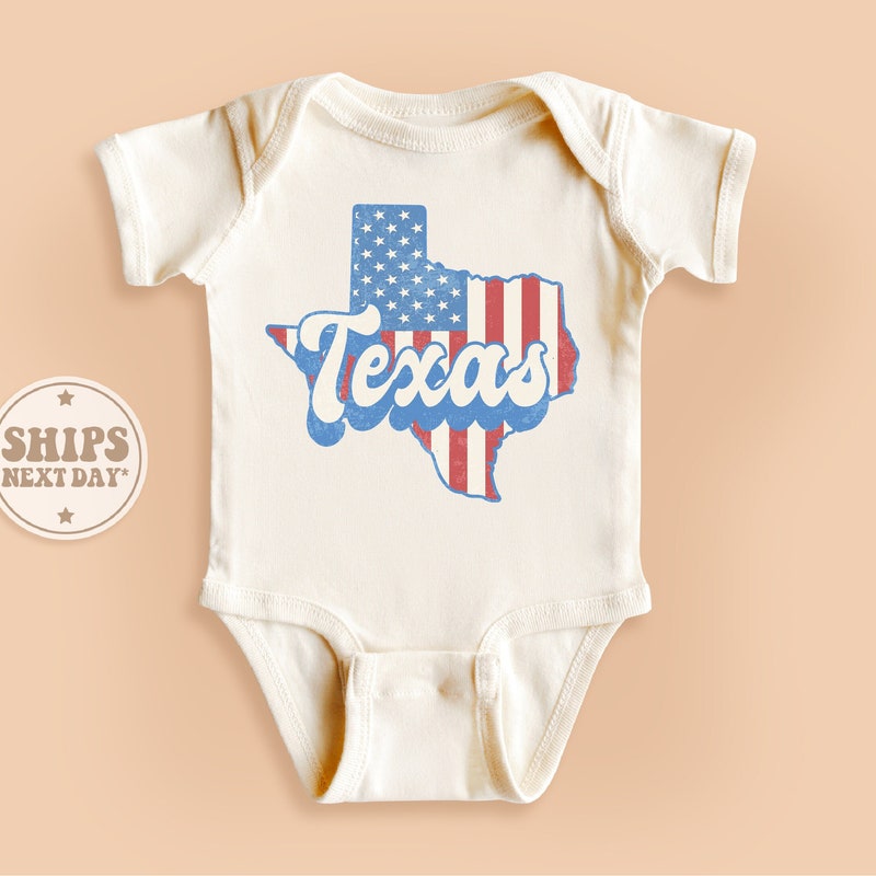 Texas Retro Onesie - Etsy