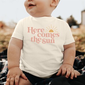 Here Comes the Sun Onesie®, Sun Baby Bodysuit, Retro Natural Summer ...