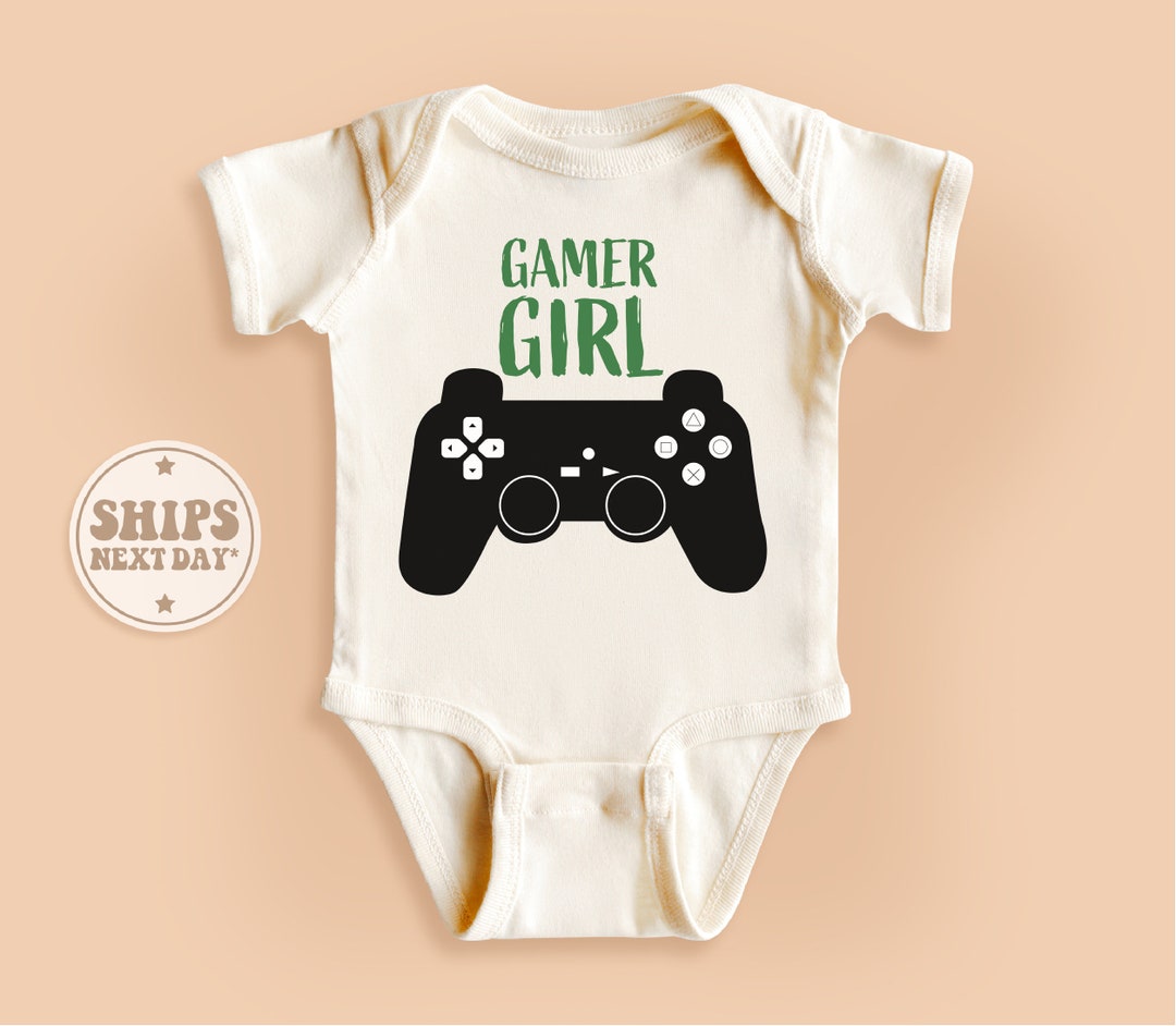 Gamer Girl Baby Onesie®, Game Lover Baby Girl Bodysuit, Cute Newborn ...