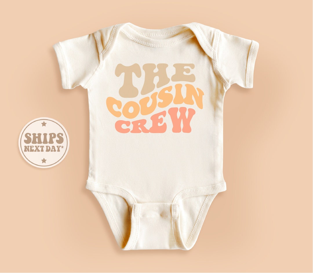 The Cousin Crew Onesie®, New Cousin Bodysuit, Boho Retro Kids Shirt, Matching Cousins Onesie ...