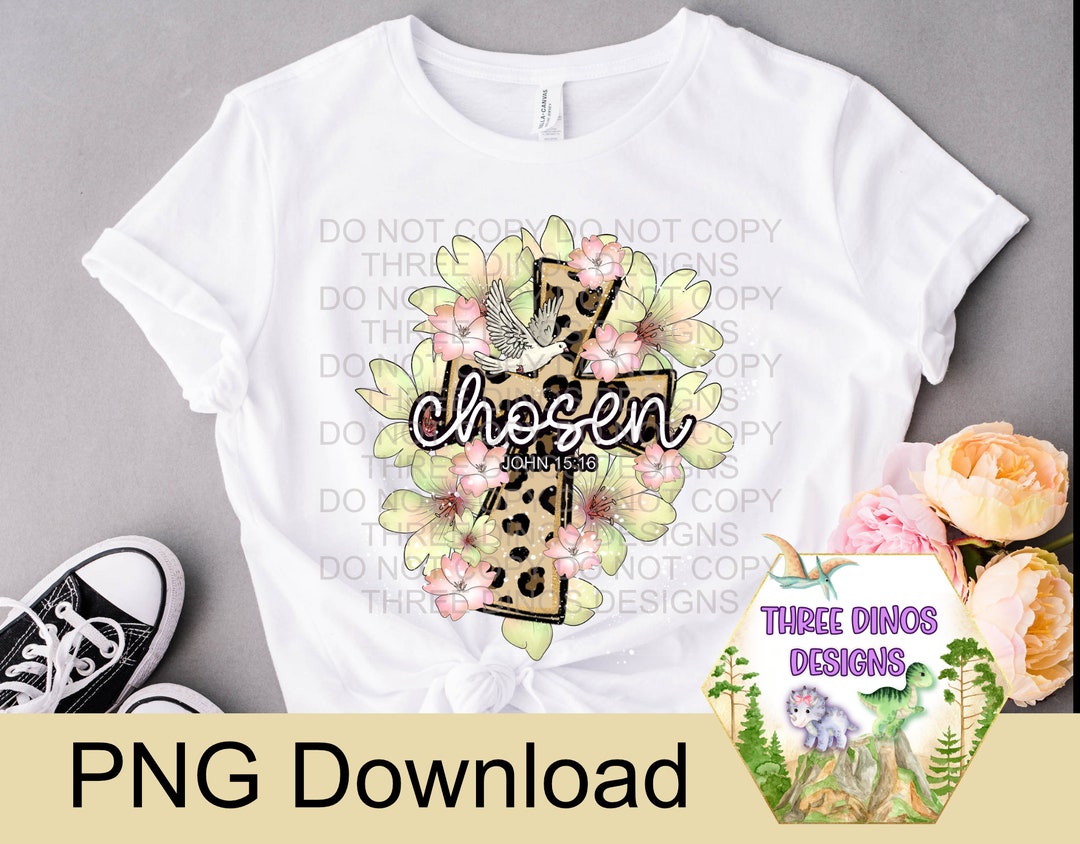 Chosen | Cross | Full Color | PNG Download | 300dpi - Etsy