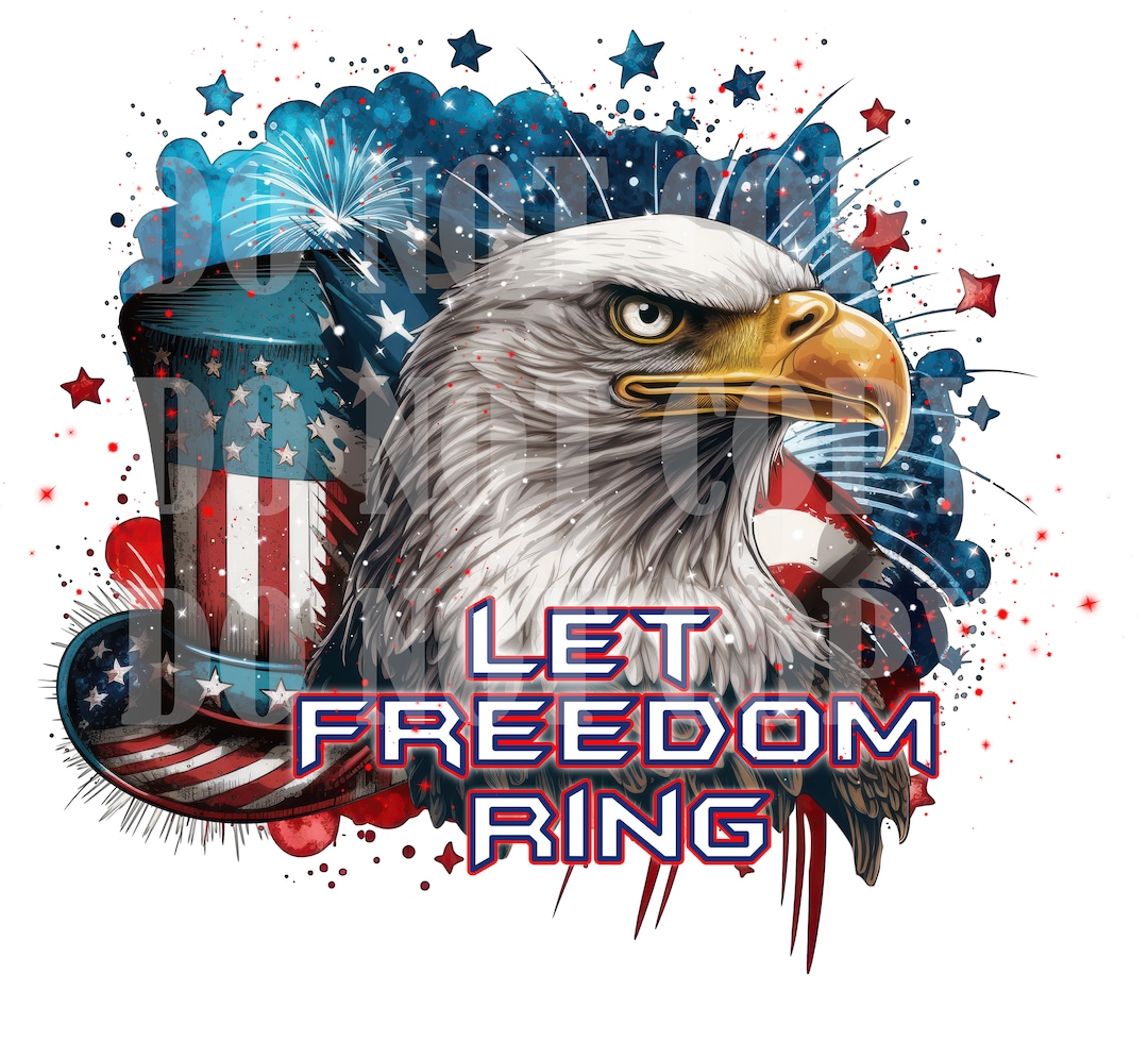 Let Freedom Ring PNG Download Full Color 300dpi - Etsy