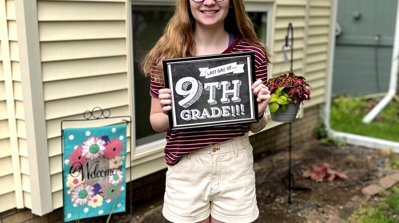 LAST Day of School Printable Chalkboard Signs BUNDLE (14 Images ...