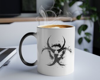Toxic Biological Hazard Symbol Coffee Mug Biohazard Warning Funny ...