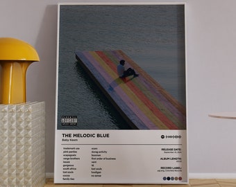 Melodic Blue Album Cover Poster - Etsy