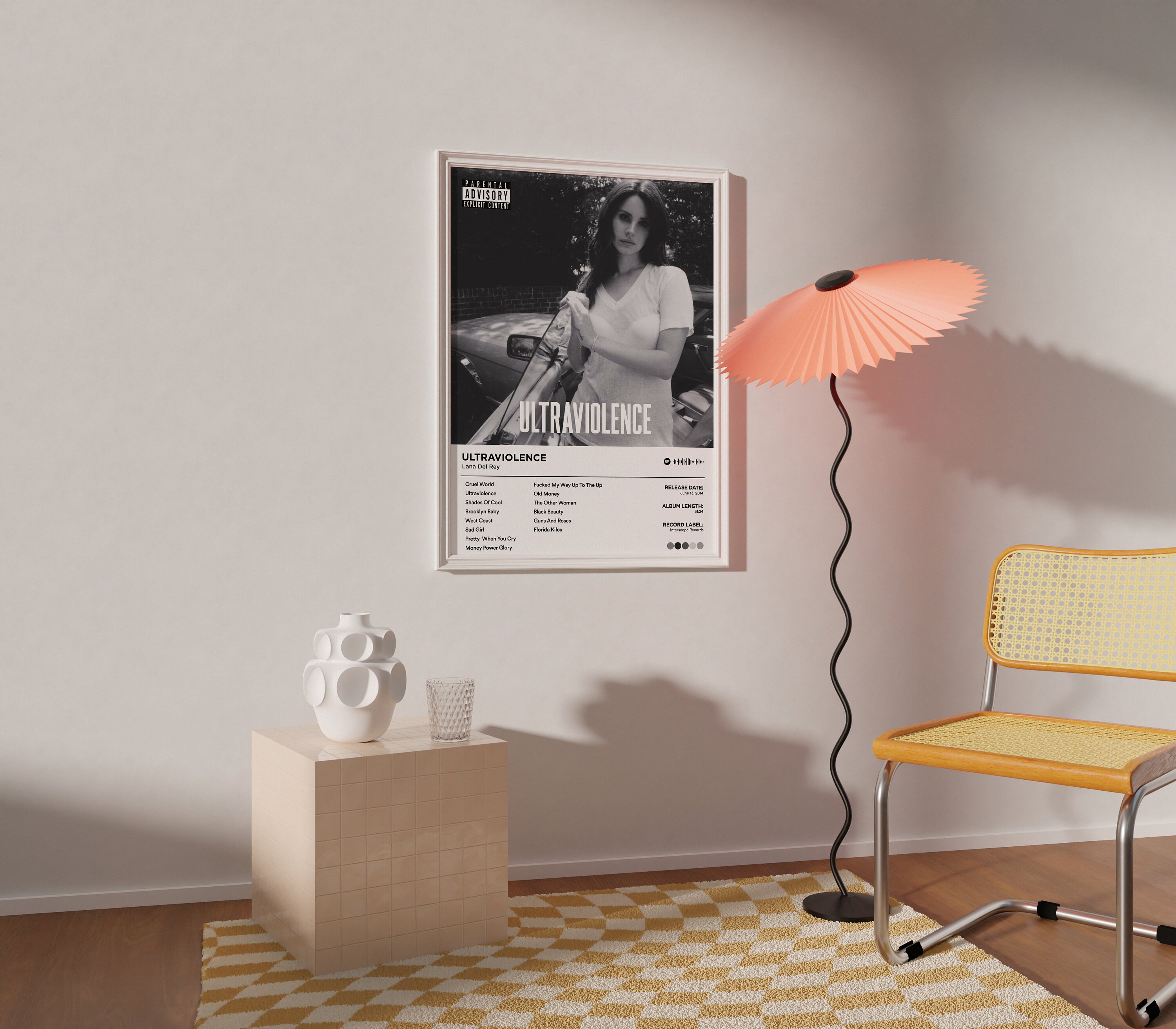 Lana Del Rey Ultraviolence Album Cover Poster Tracklist Poster